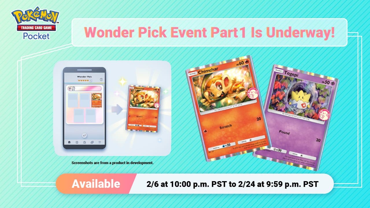 Chimchar & Togepi Shine in Pokemon TCG Pocket Wonder Pick Event ...
